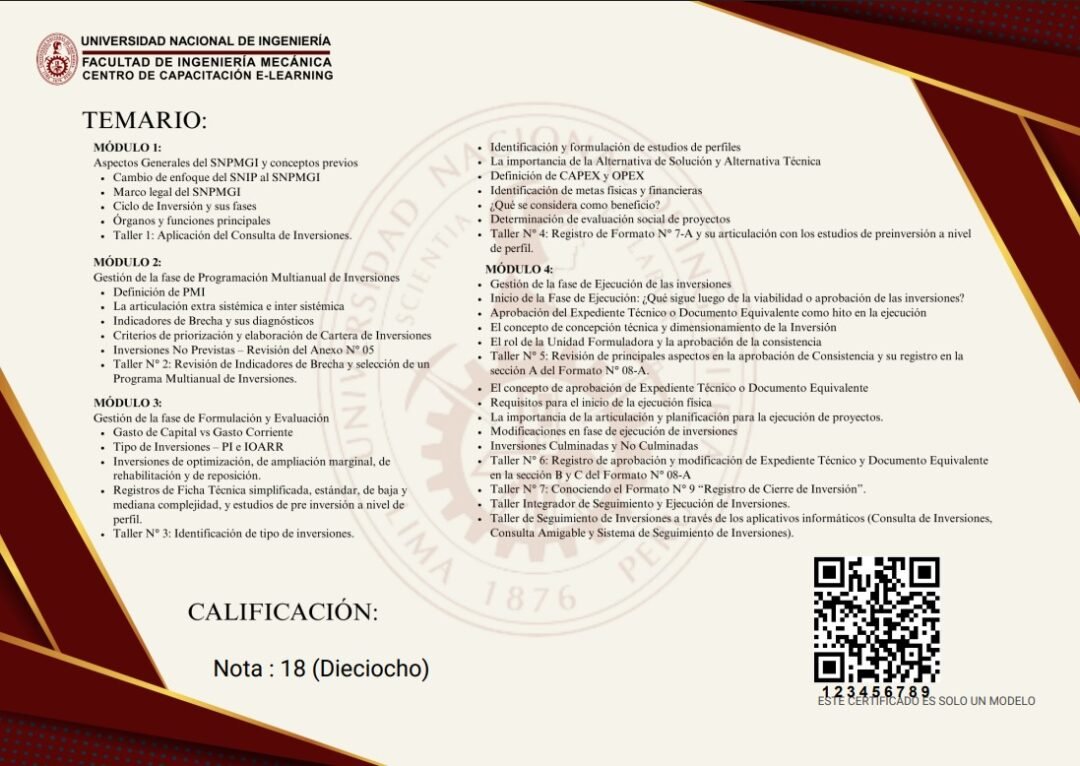 Experto en Excel - UNI Elearning – Cursos y Especializaciones de la UNI